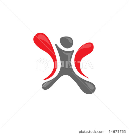 human figure Fit logo - Stock Illustration [54675763] - PIXTA