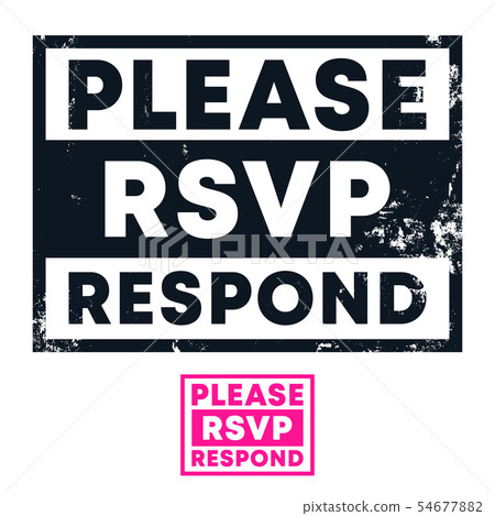 Please respond stamp with grunge texture and clear - Stock Illustration ...