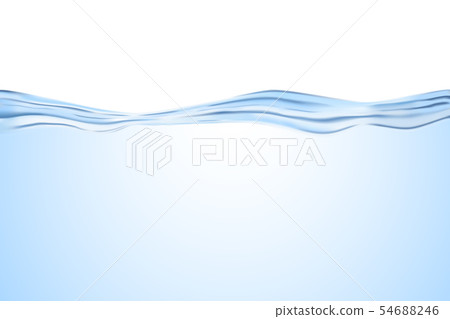 Fresh blue water background - Stock Illustration [54688246] - PIXTA