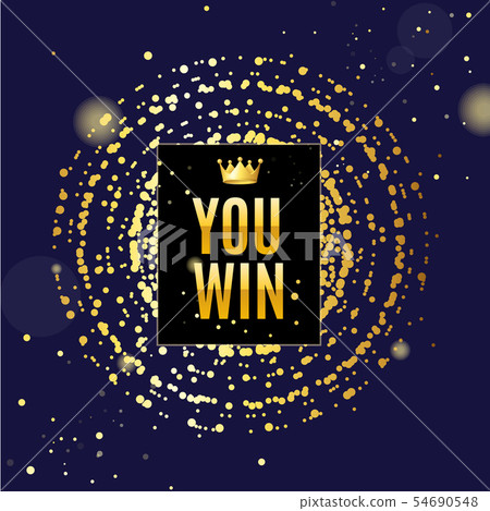 Winner Concept Card Poster Background on a... - Stock Illustration ...