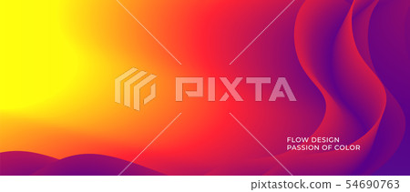 Red color wave flow background. Abstract liquid - Stock Illustration ...