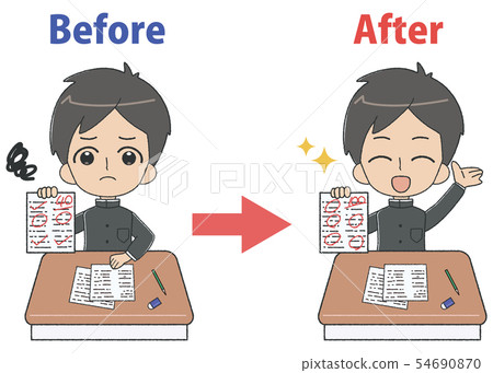 Student Achievement Before After School - Stock Illustration [54690870 ...