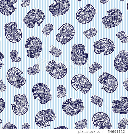 Cute paisley pattern - Stock Illustration [54691112] - PIXTA
