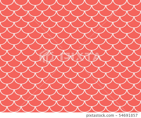 Fish scales seamless pattern - Stock Illustration [54691857] - PIXTA