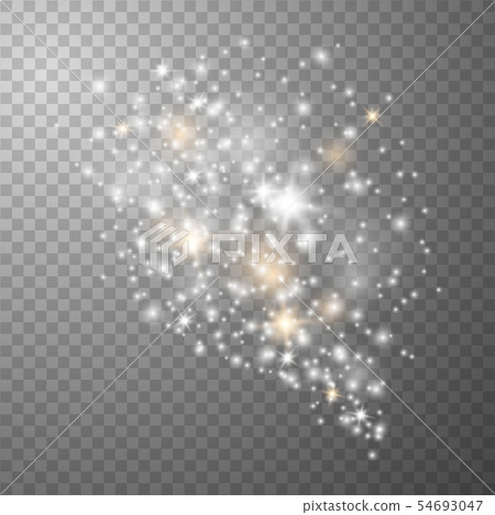White sparks glitter special light effect. - Stock Illustration ...
