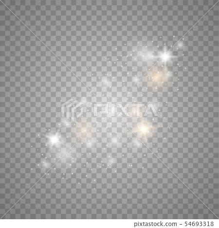 White sparks glitter special light effect. - Stock Illustration ...