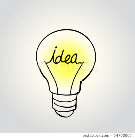 idea bulb mark - Stock Illustration [54700005] - PIXTA