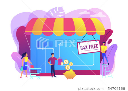 Tax free service concept vector illustration - Stock Illustration ...