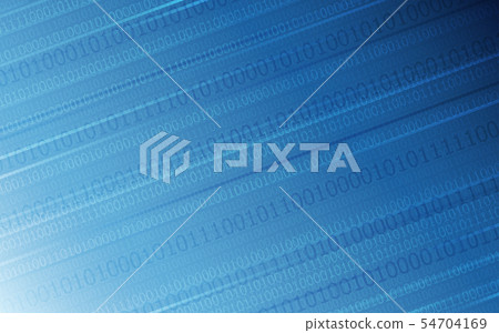 technology blue background with binary code - Stock Illustration ...