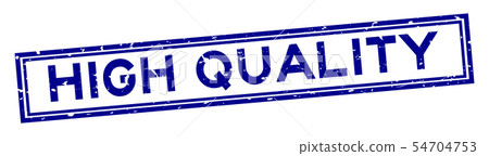 Grunge blue high quality word square rubber seal - Stock Illustration ...