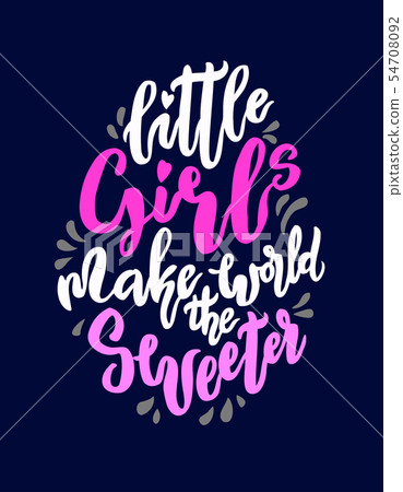 Baby nursery handwritten lettering - Stock Illustration [54708092] - PIXTA