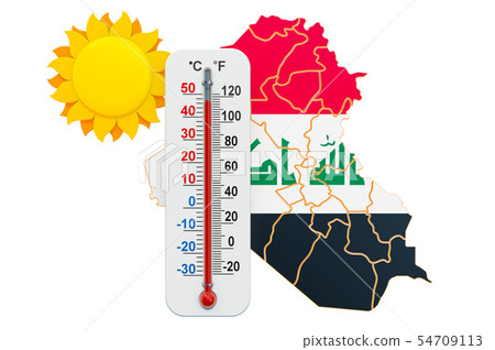Heat in Iraq concept. 3D rendering - Stock Illustration [54709113] - PIXTA