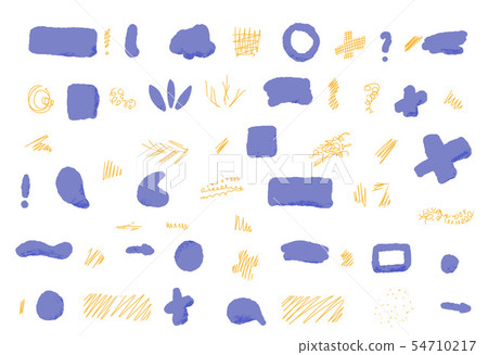 Set of collage design elements. Vector collection. - Stock Illustration ...