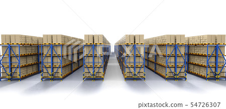 Rack in warehouse - Stock Illustration [54726307] - PIXTA