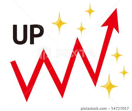 Arrow icon arrow up graph - Stock Illustration [54727057] - PIXTA