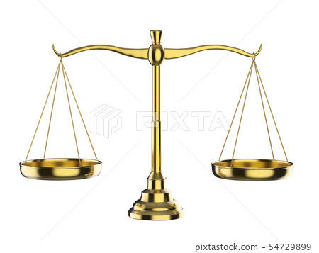 Golden law scale - Stock Illustration [54729899] - PIXTA