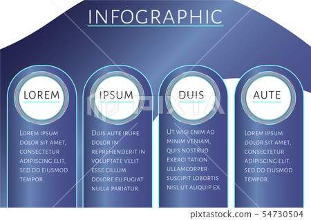 Futuristic Infographic template with 4 options... - Stock Illustration ...