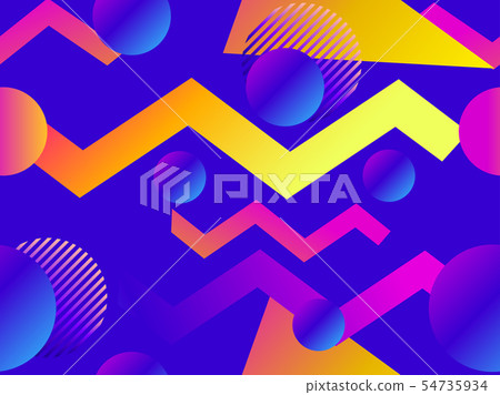 Geometric seamless pattern with liquid gradient. - Stock Illustration ...