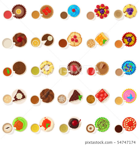 Treat icons set, isometric style - Stock Illustration [54747174] - PIXTA