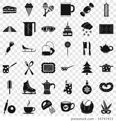 Coffee icons set, simple style - Stock Illustration [54747453] - PIXTA