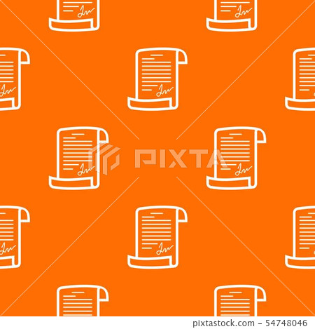 Agreement pattern vector orange-插圖素材 [54748046] - PIXTA圖庫