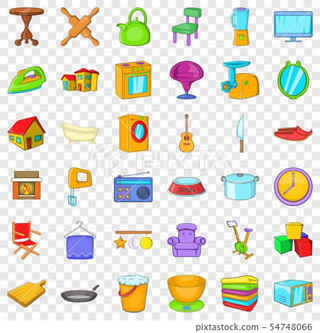 Good home icons set, cartoon style - Stock Illustration [54748066] - PIXTA