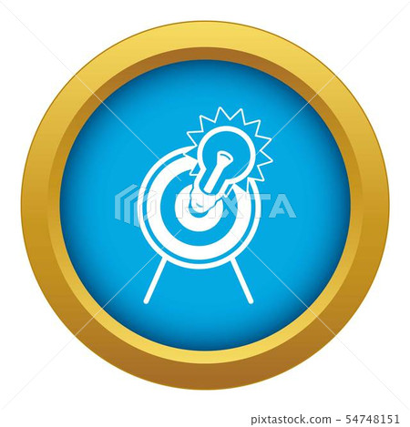 Bulb target icon blue vector isolated - Stock Illustration [54748151 ...