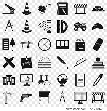 Equipment icons set, simple style - Stock Illustration [54748675] - PIXTA