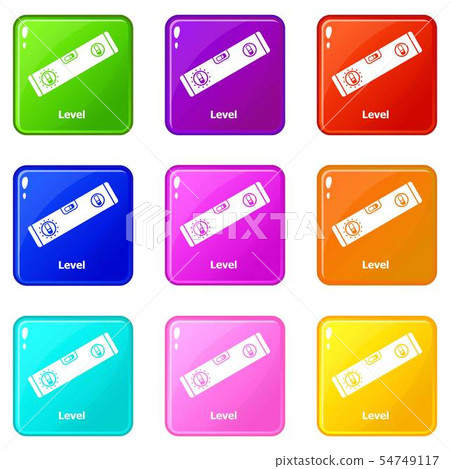 Level icons set 9 color collection - Stock Illustration [54749117] - PIXTA