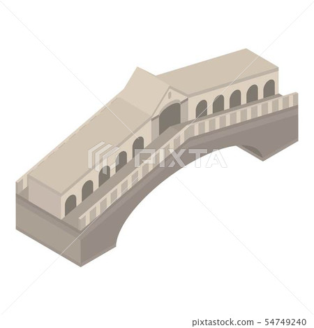 Ancient bridge icon, isometric style-插圖素材 [54749240] - PIXTA圖庫