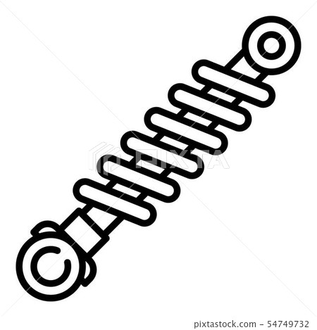 Car spring icon, outline style - Stock Illustration [54749732] - PIXTA