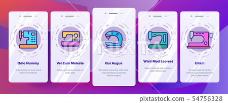 Sewing Machines, Tailor Equipment Vector... - Stock Illustration ...