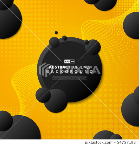 Abstract gradient yellow tech line modern design - Stock Illustration ...