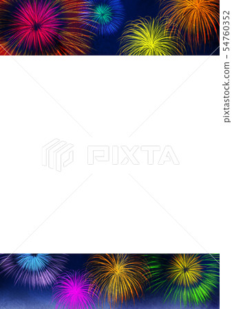 Fireworks Frame - Stock Illustration [54760352] - PIXTA