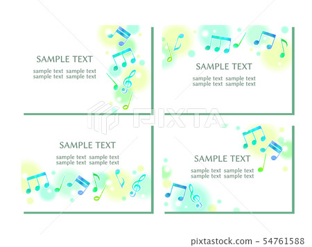 Musical note card - Stock Illustration [54761588] - PIXTA