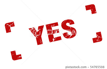 yes stamp. yes square grunge sign. yes - Stock Illustration [54765508 ...
