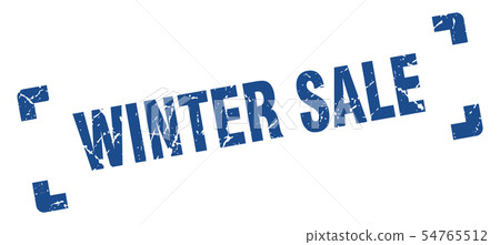 winter sale stamp. winter sale square grunge sign. - Stock Illustration ...