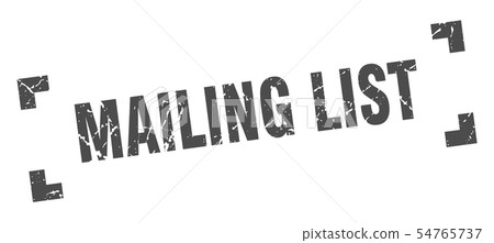 mailing list stamp. mailing list square grunge - Stock Illustration ...