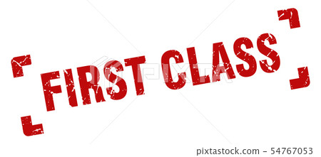 first class stamp. first class square grunge sign. - Stock Illustration ...