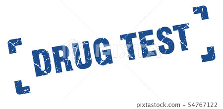 drug test stamp. drug test square grunge sign. - Stock Illustration ...
