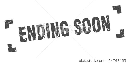 ending soon stamp. ending soon square grunge sign. - Stock Illustration ...