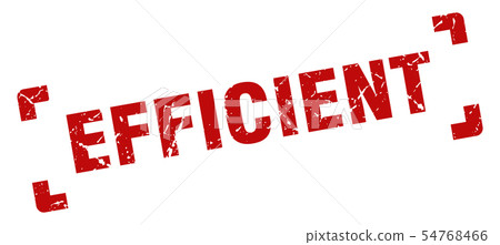 efficient stamp. efficient square grunge sign.-插圖素材 [54768466] - PIXTA圖庫