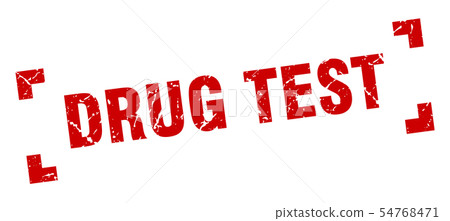 drug test stamp. drug test square grunge sign. - Stock Illustration ...