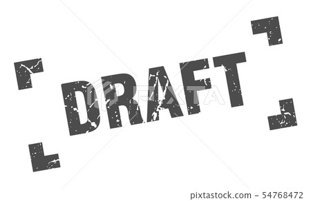 draft stamp. draft square grunge sign. draft - Stock Illustration ...
