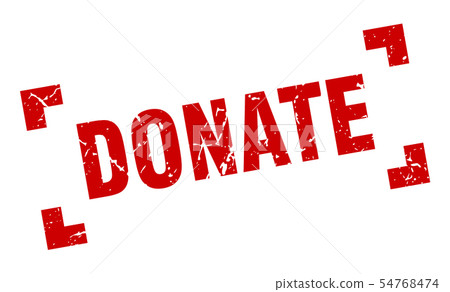 donate stamp. donate square grunge sign. donate - Stock Illustration ...