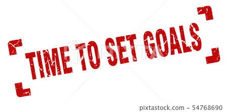 time to set goals stamp. time to set goals square - Stock Illustration ...