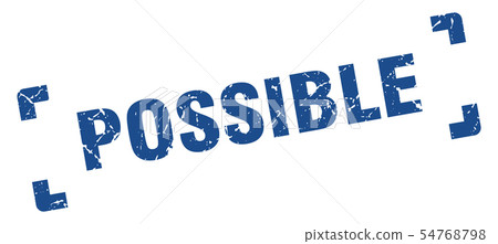 possible stamp. possible square grunge sign. - Stock Illustration ...