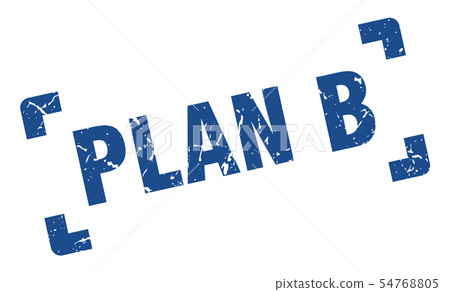plan b stamp. plan b square grunge sign. plan b - Stock Illustration ...