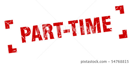 part-time stamp. part-time square grunge sign. - Stock Illustration ...