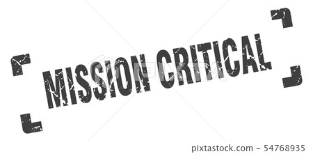 mission critical stamp. mission critical square - Stock Illustration ...